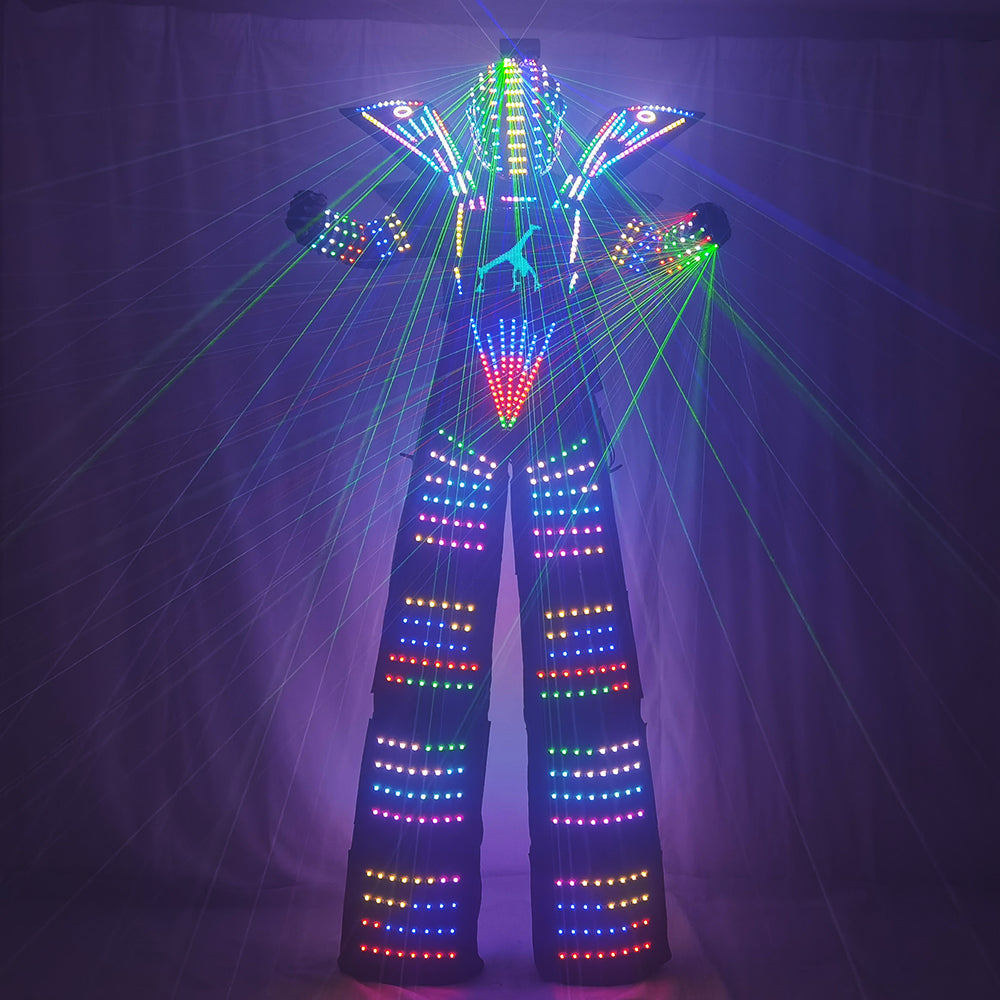 Traje LED Robot Costume led Clothes Stilts Walker Costume LED Suit ...