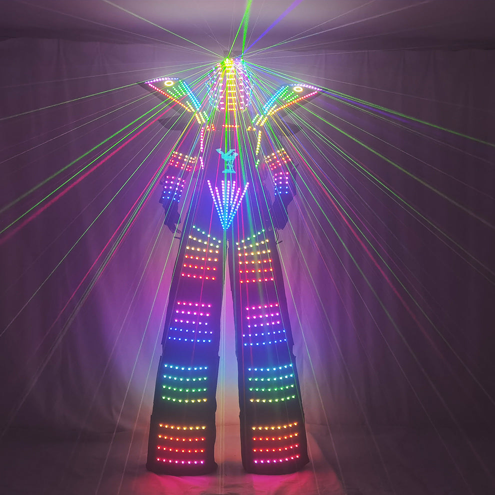Traje LED Robot Costume led Clothes Stilts Walker Costume LED Suit ...